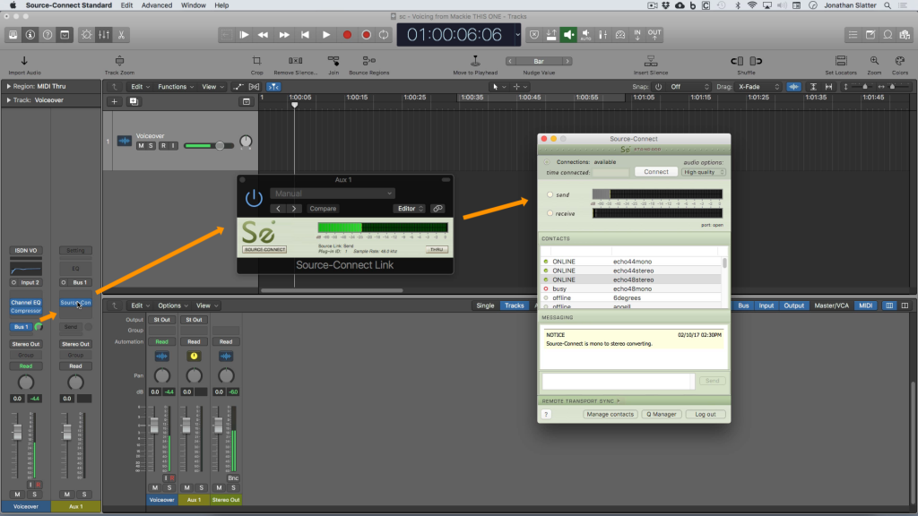 Using Source-Connect with Logic Pro - Sounds Visual Voiceover Radio ...